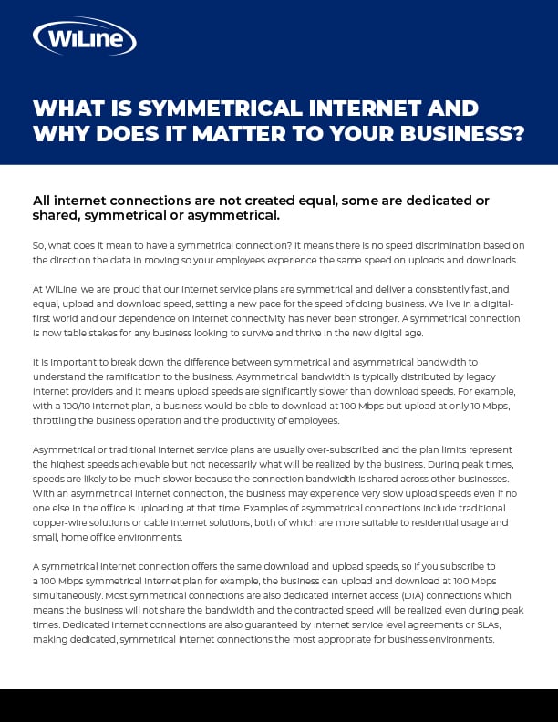 WiLine What is Symmetrical Tech Brief